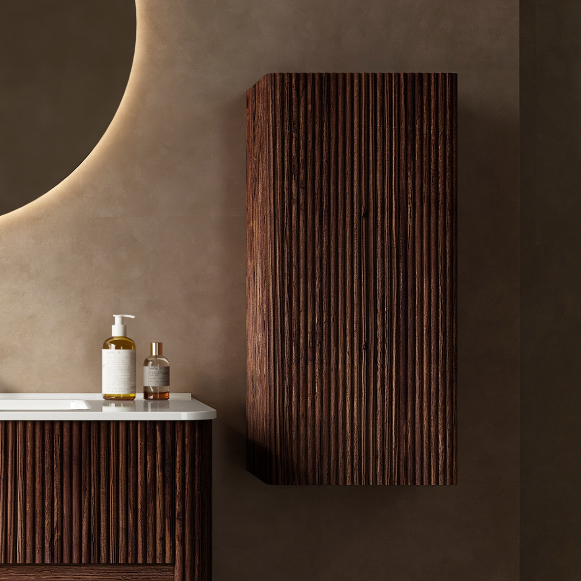 Loon Peak® Bathroom Wall Mounted Side Table Cabinetry Storage, 14 ...