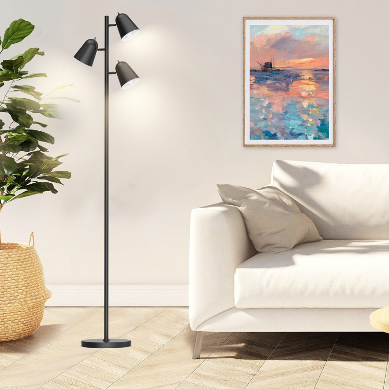 Latitude Run® 68" Tree Floor Lamp with 3 Bulbs Included & Reviews | Wayfair