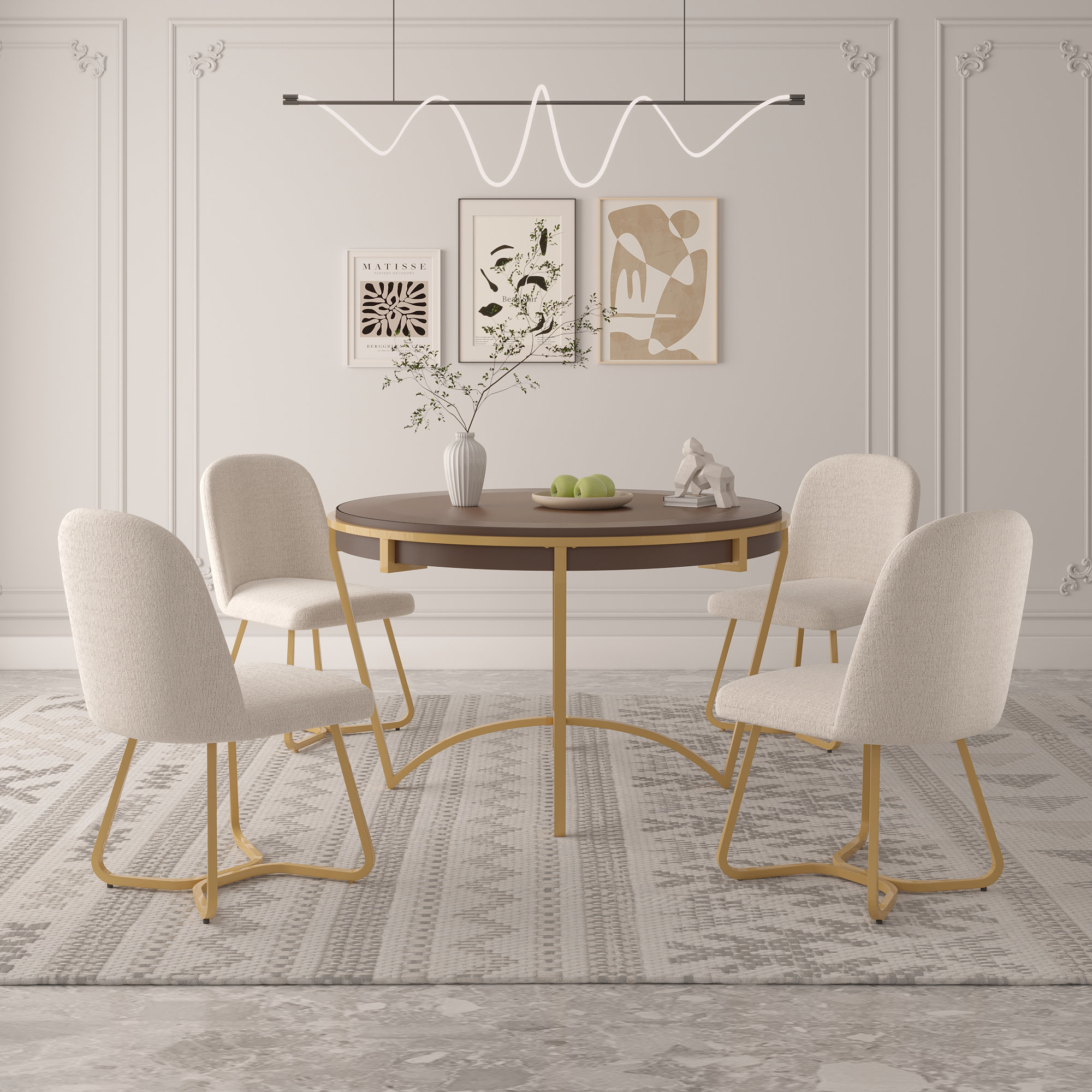 Latitude Run® 4-Person Dining Table Set - Wayfair Canada
