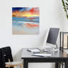 Dovecove Over The Club Abstract Coastal Ocean Art | Wayfair