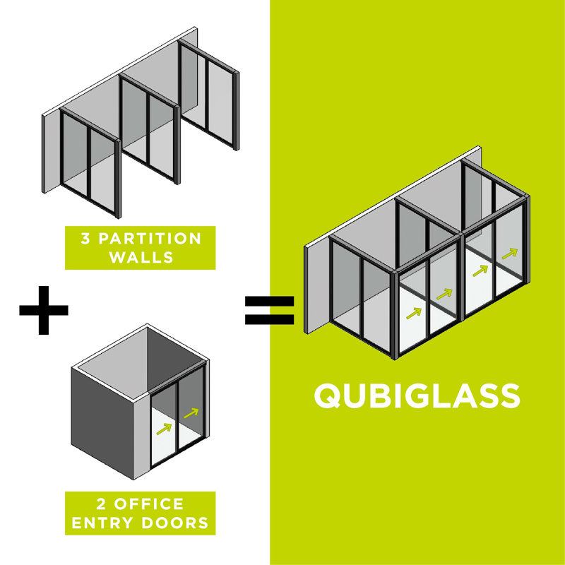 The Sliding Door Company 2-Panel Sliding Clear Glass Entrance Door Kit ...