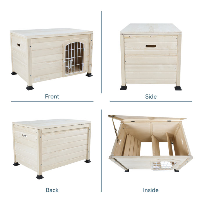 Tucker Murphy Pet™ Cyndia Wood Dog House & Reviews | Wayfair