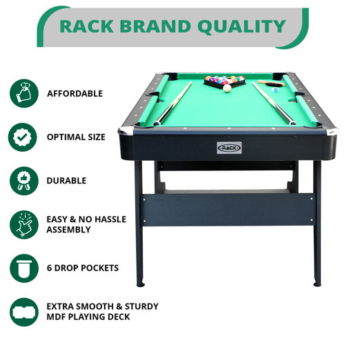 RACK Pool Tables Rack Drogon 5.5-Foot Folding Billiard/Pool Table | Wayfair