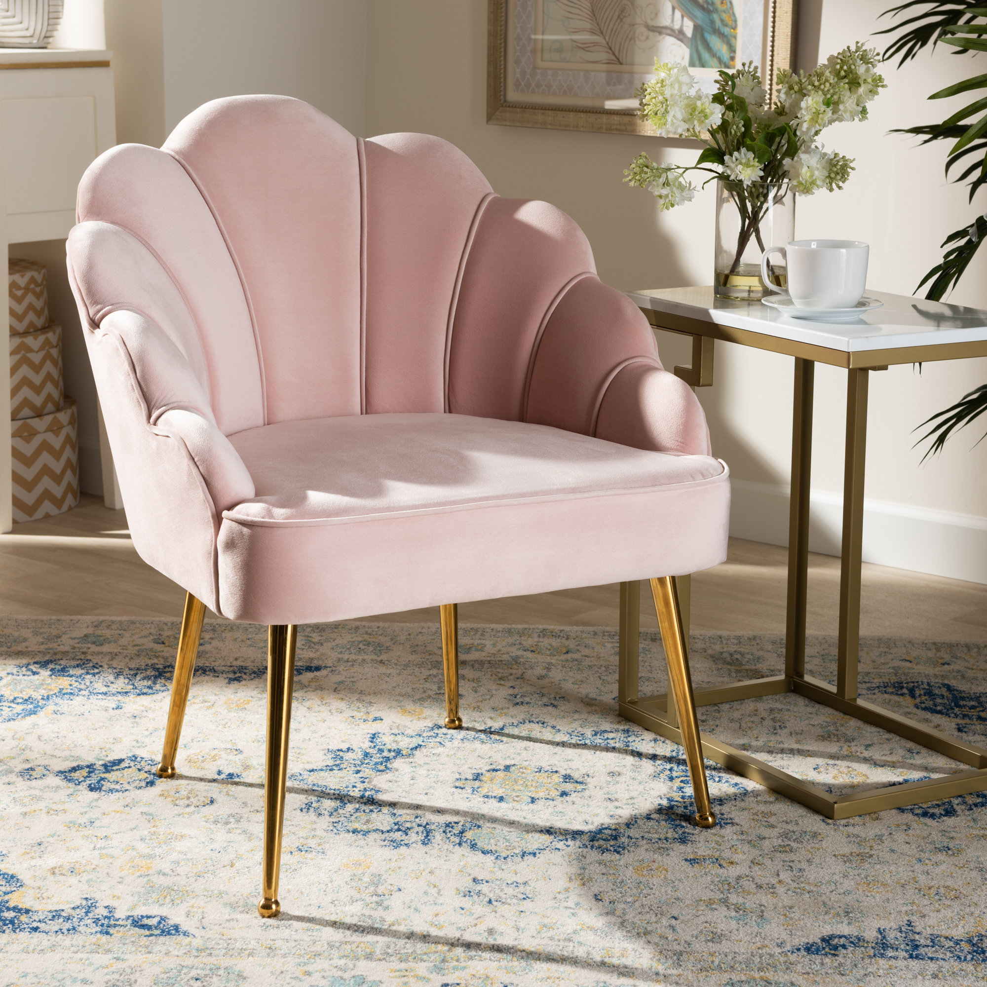 Mercer41 Marci 69.01Cm Wide Tufted Velvet Armchair & Reviews | Wayfair