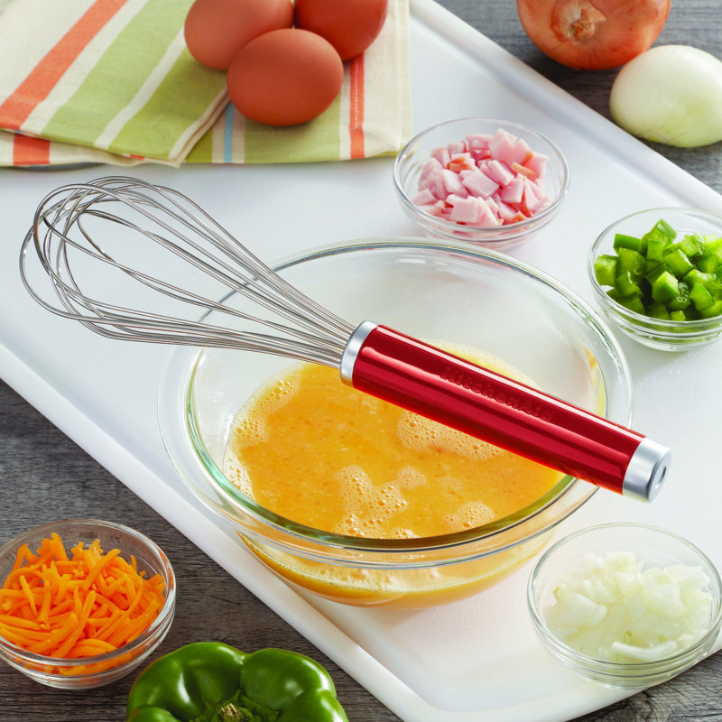 KitchenAid Classic Utility Whisk, 10.5-Inch, Red & Reviews | Wayfair