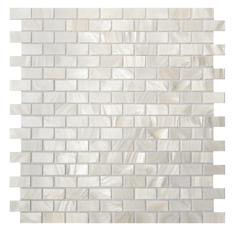 Art3d12" x 12" Seashell Mosaic Tile,Natural Mother of Pearl Tile,Pack ...