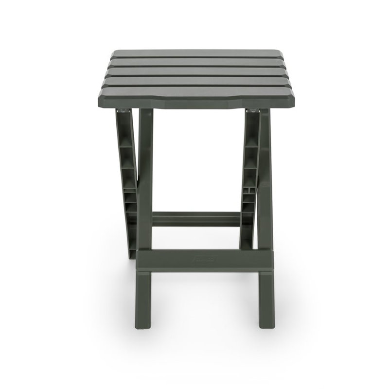 Camco Adirondack Outdoor Camping Small Plastic Folding Side Table, Sage ...