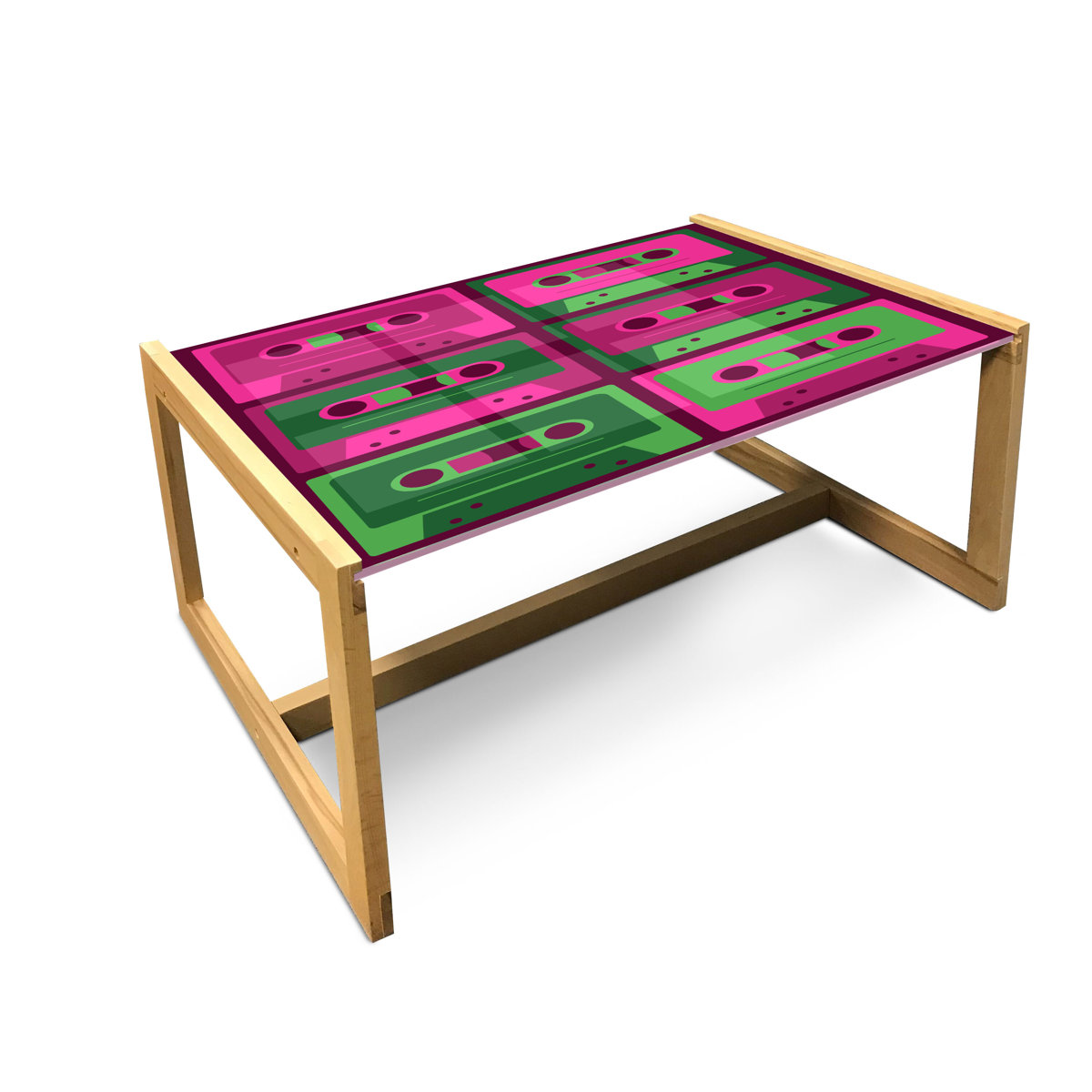 East Urban Home Retro Coffee Table, Cool And Vintage Cassettes Retro ...