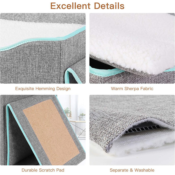 Tucker Murphy Pet™ Brystin Square Cat Bed & Reviews | Wayfair