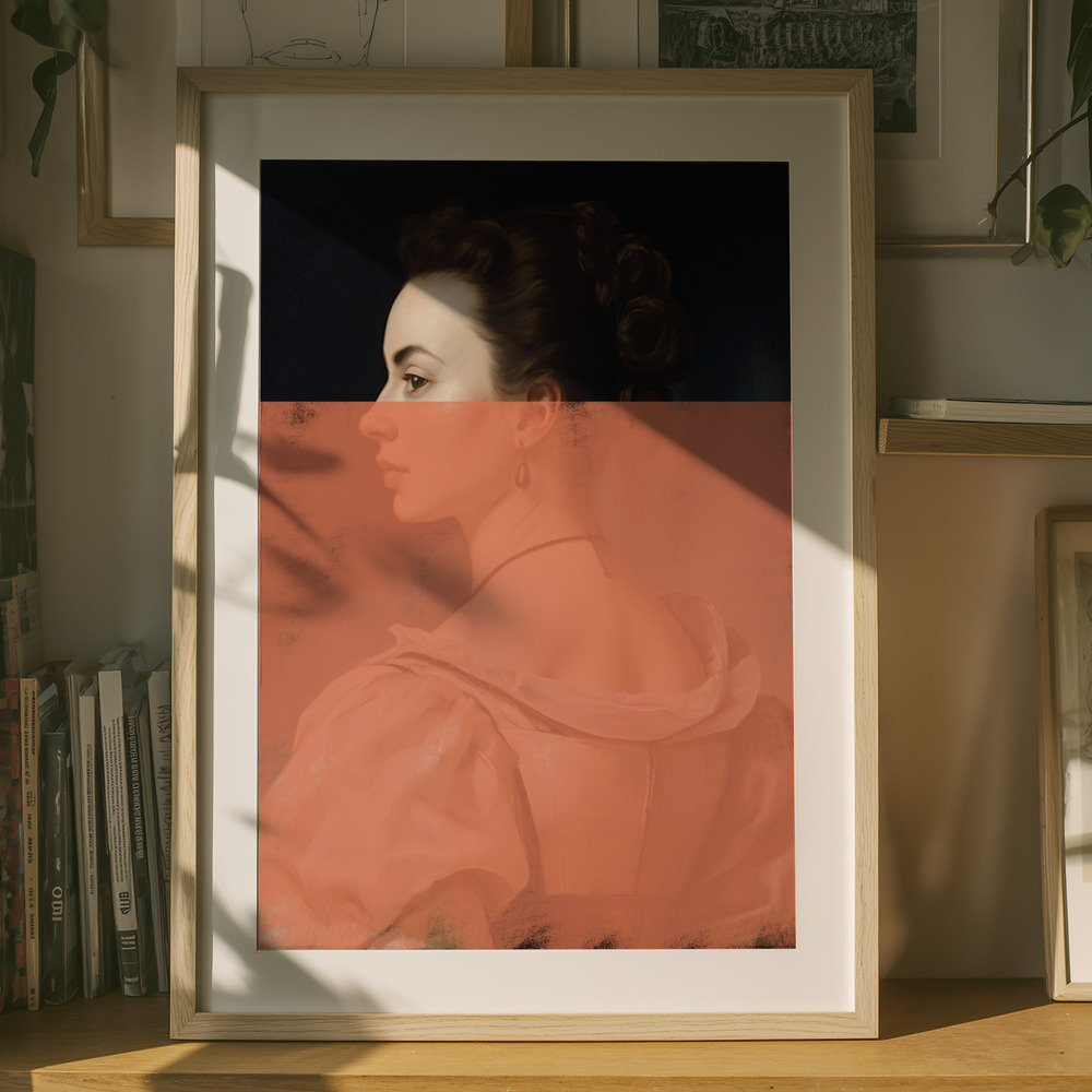 Lark Manor Altered Portrait of Woman Orange Modern Art | Wayfair.co.uk