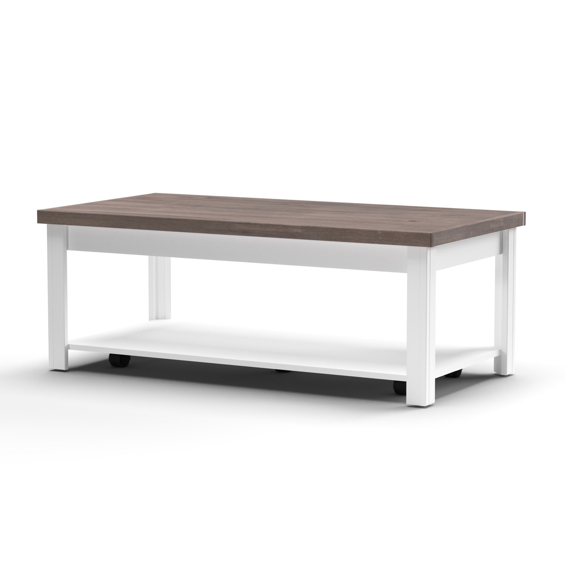 George Oliver Nautical 48 Inch Coffee Table, Veneer & Look Modern 48 ...