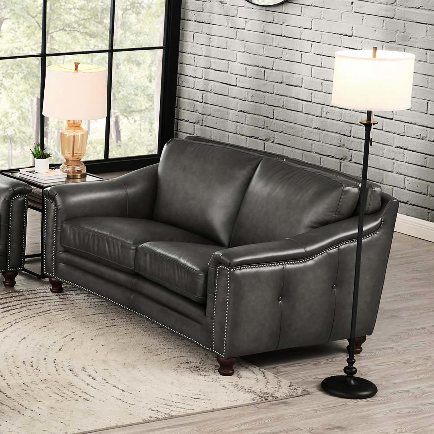 Corrigan Studio® Comfortable Couch: Kiln-dried Solid Wood Construction ...