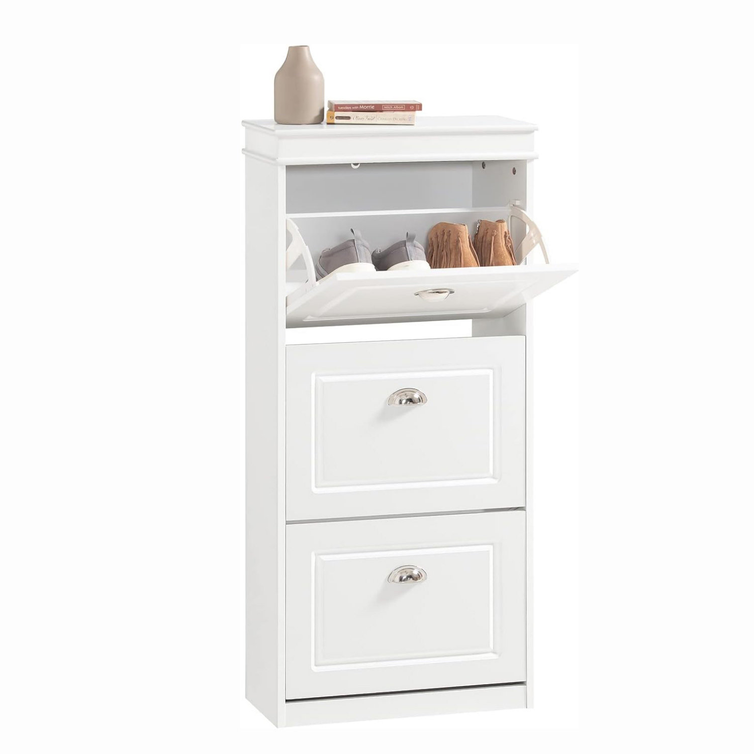 Ameriwood Shoe Cabinet with 3 Flip Drawers - Wayfair Canada