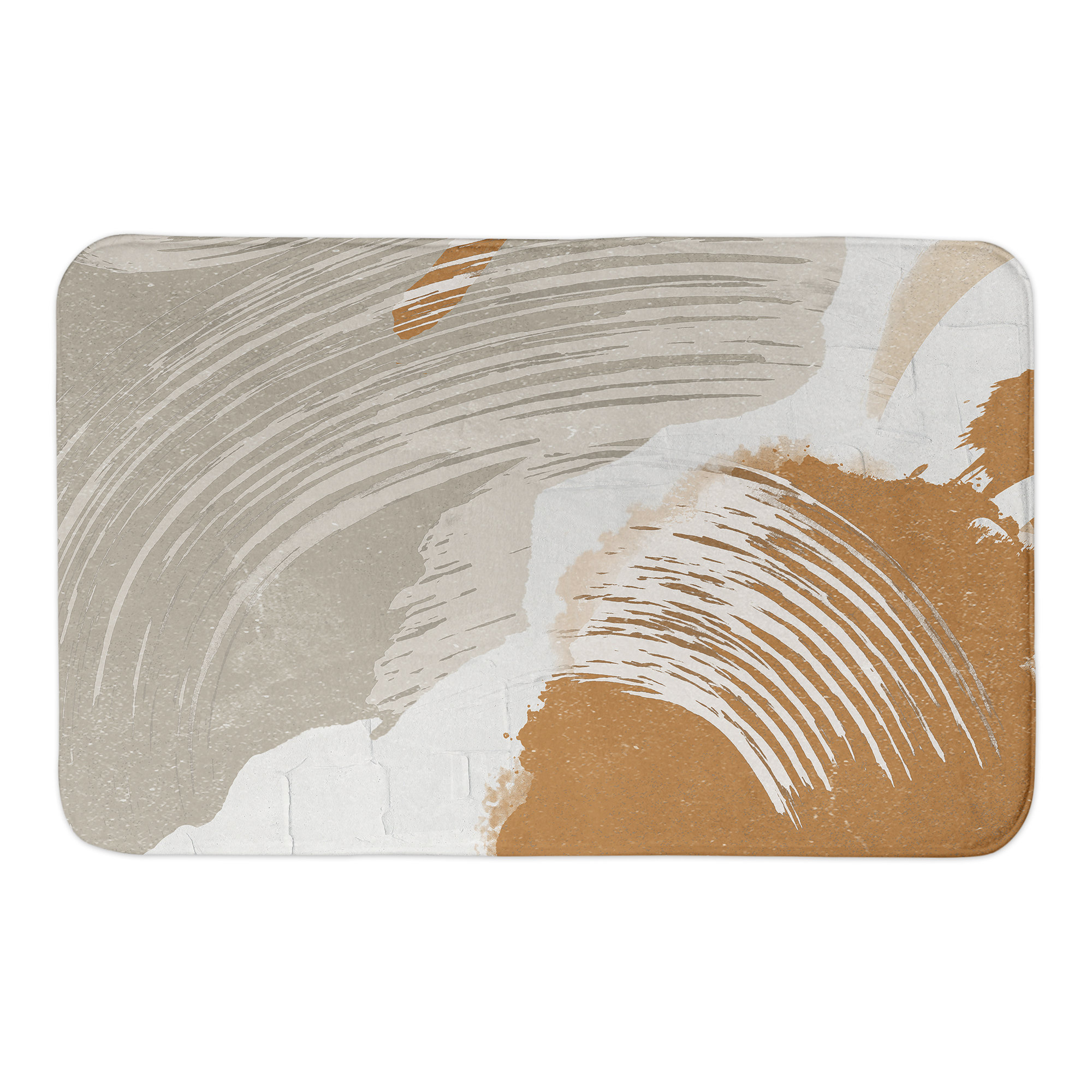 Wrought Studio™ Fall Abstract Bath Mat | Wayfair
