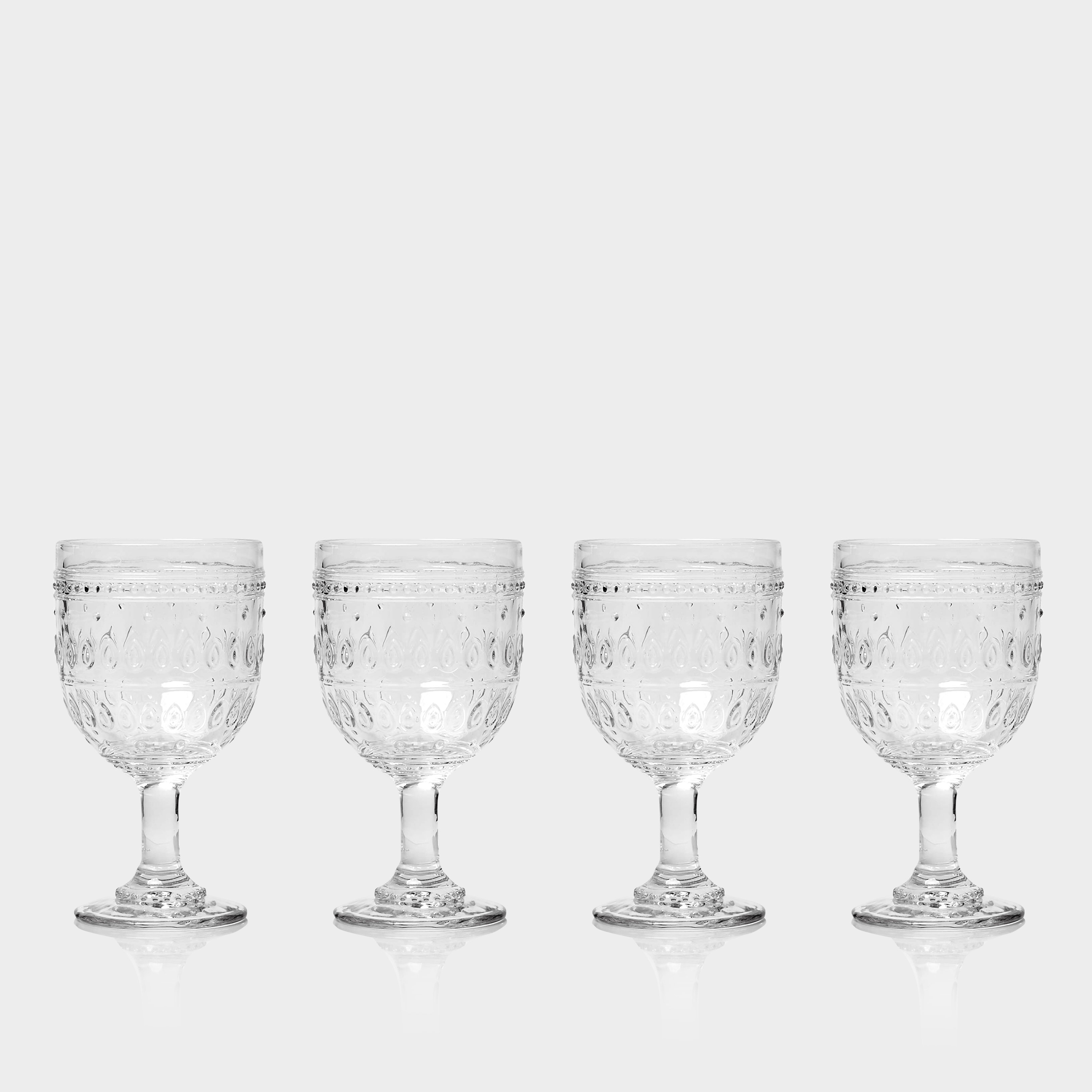 Euro Ceramica Fez Glassware 12oz Wine Glass Set & Reviews | Wayfair