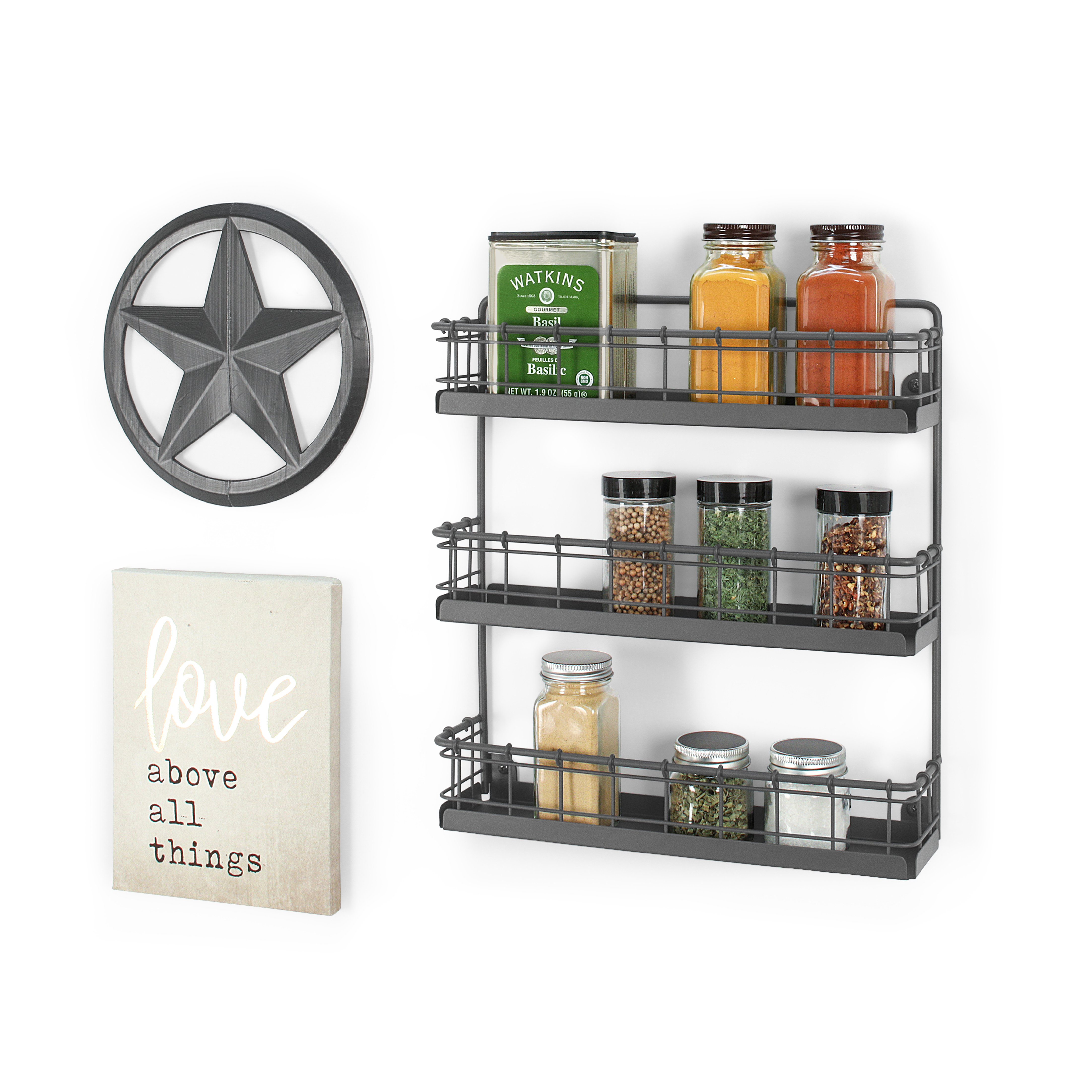 Rebrilliant Wall Mount Spice Rack & Reviews | Wayfair