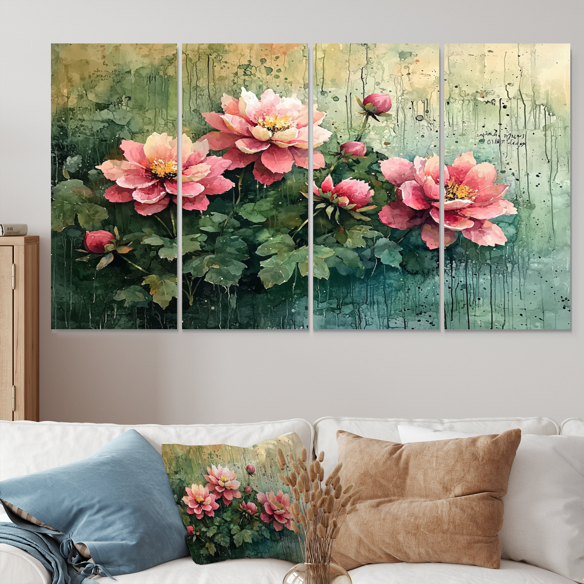 Red Barrel Studio® Vintage Dalia Spring Symphony III - Dahlia Wall Art ...