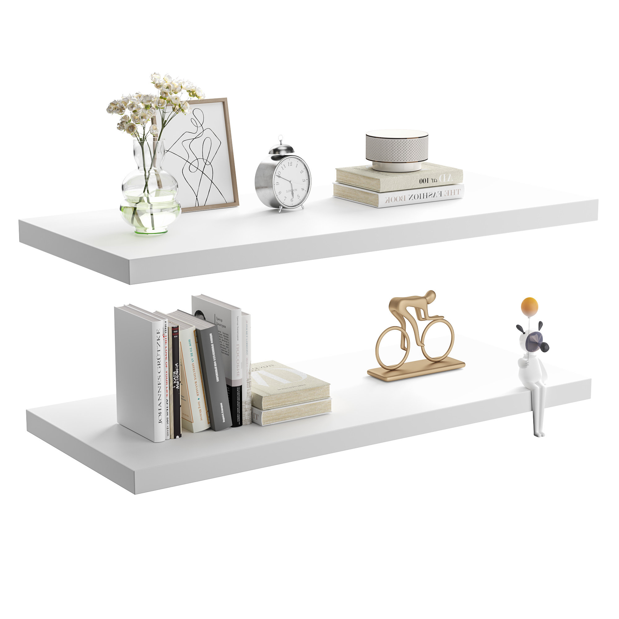 Latitude Run® Floating Shelf With Invisible Wall Mount Bracket ...
