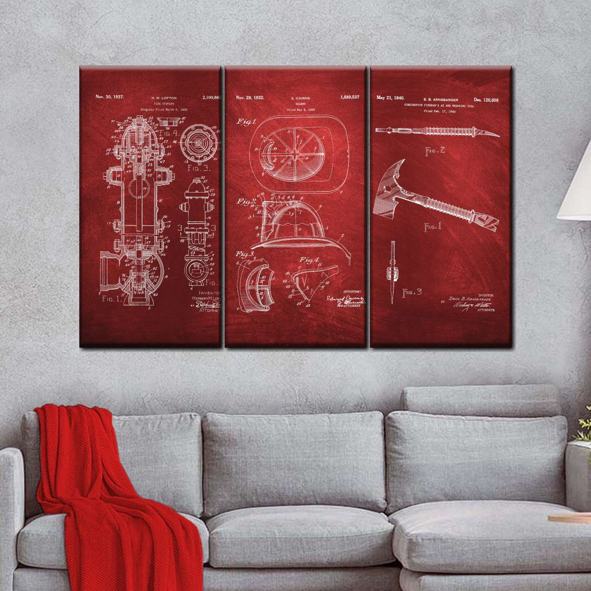 17 Stories " Firefighter Patents " by Patent Hunter 3 - Pieces | Wayfair