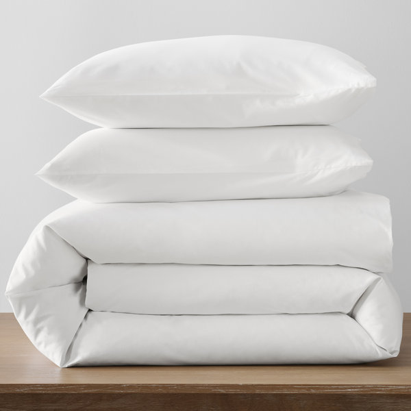 RE/FINE™ Emrik Brushed Organic Cotton Percale Duvet Cover Set & Reviews ...