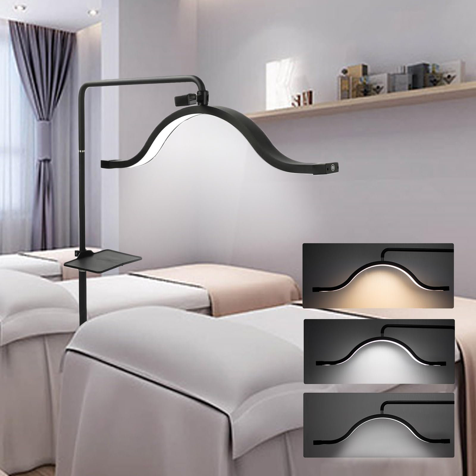 Zeki Shoggy Eyelash LED Floor Lamp Estheticians Light, Tattoo Light ...