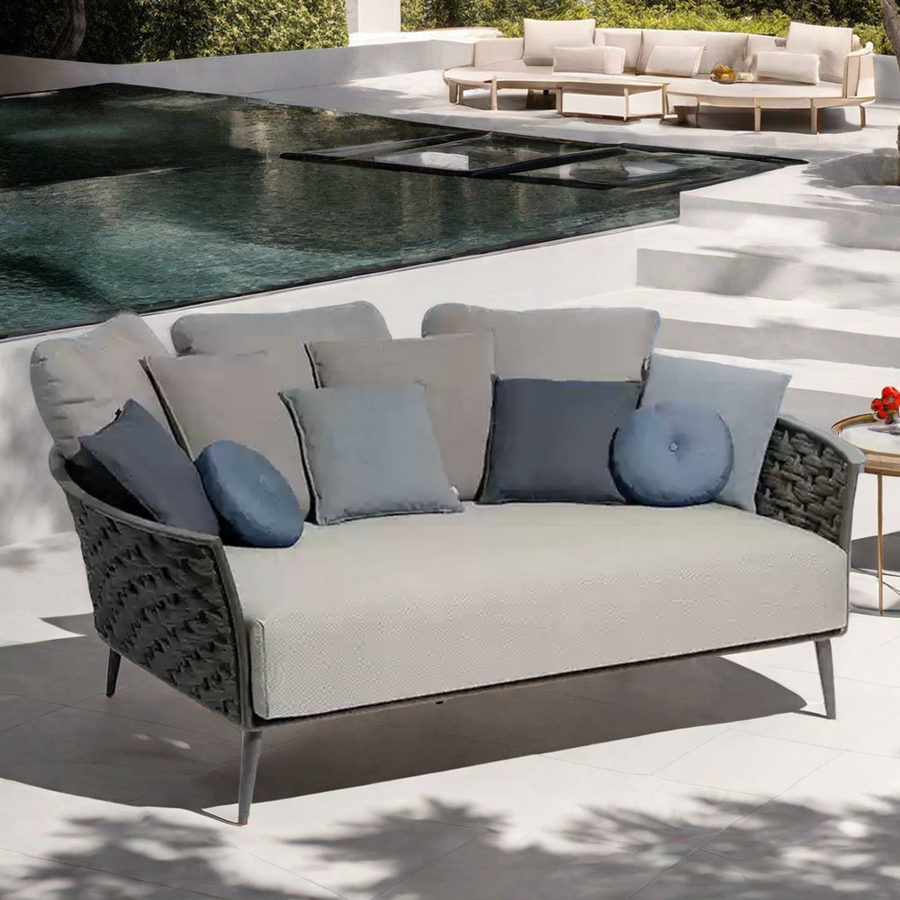 A Zoetic Home Waterproof fabric patio sofa | Wayfair