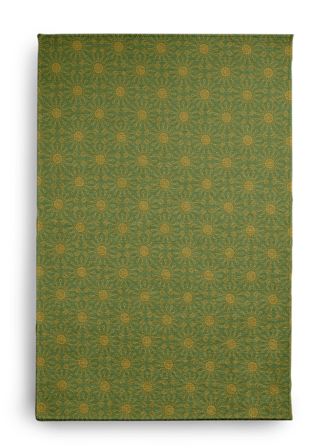 e by design Machine Woven Chenille Area Rug in Green | Wayfair