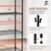 CAPHAUS NSF Adjustable 2 to 4 Tier Stackable Wire Shelving Unit w ...