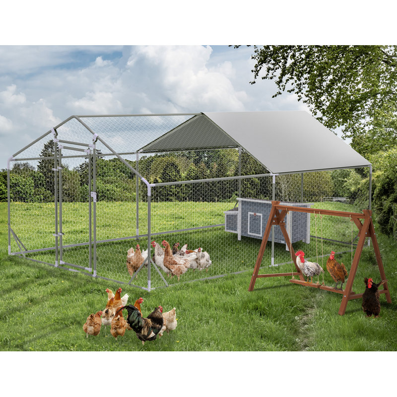 Tucker Murphy Pet™ Erineo 129.17 Square Feet Chicken Coop For Up To 14 ...