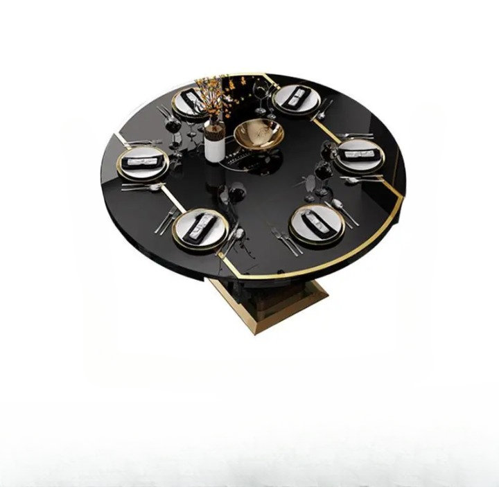 Splendor Furniture Light Luxury Unfolded Rectangle Dining Room Tables ...