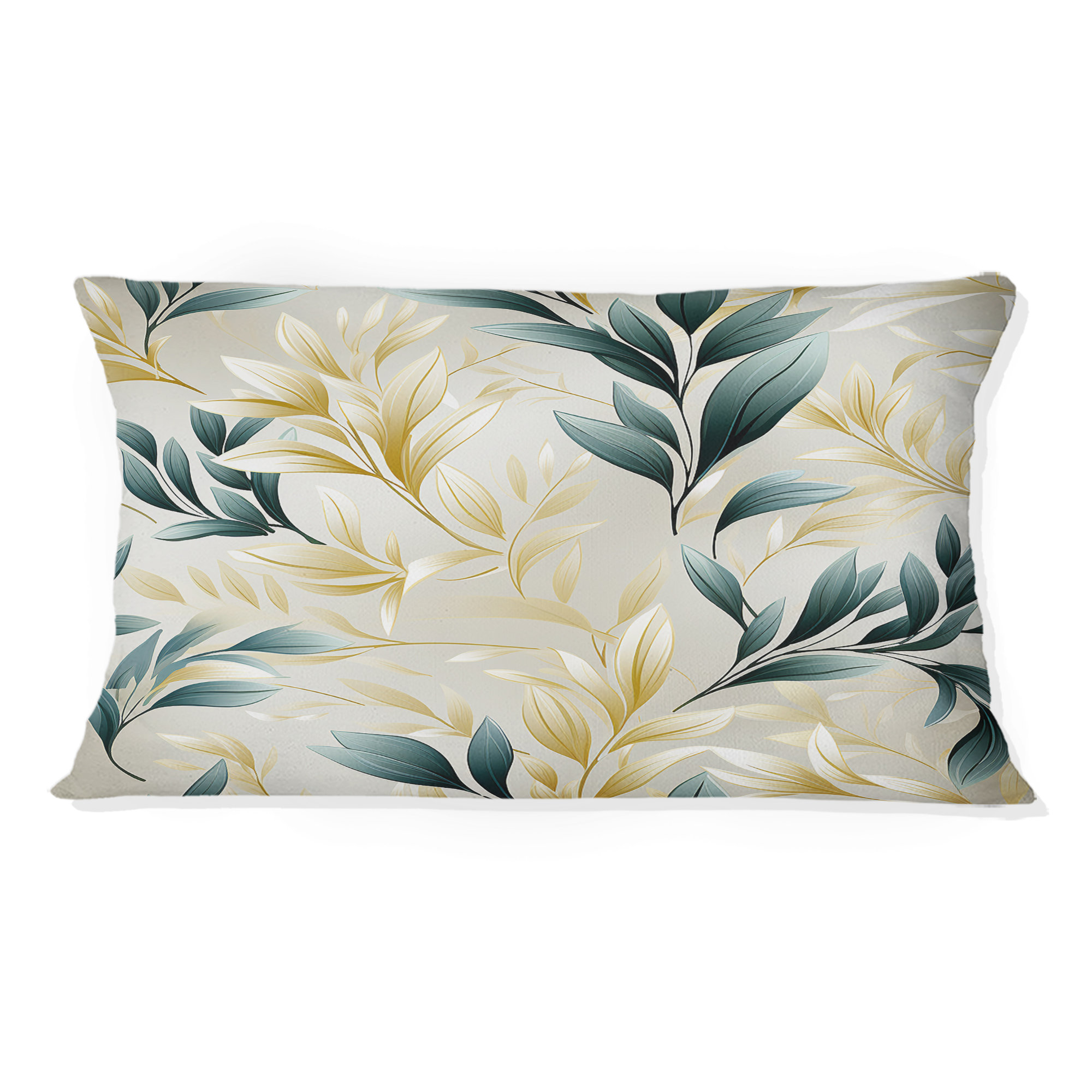 Design Art Delicate Ferns Plants Throw Pillow | Wayfair