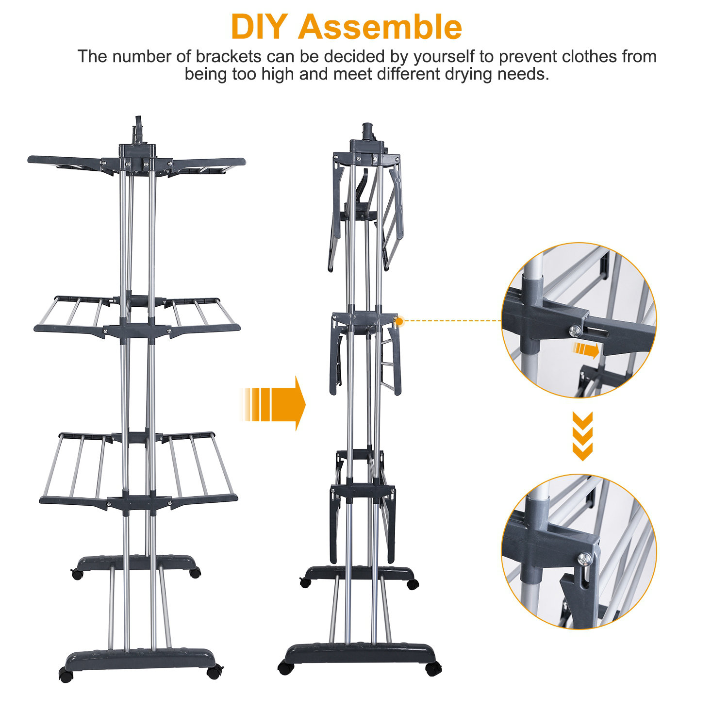 Rebrilliant Foldable Drying Rack & Reviews | Wayfair