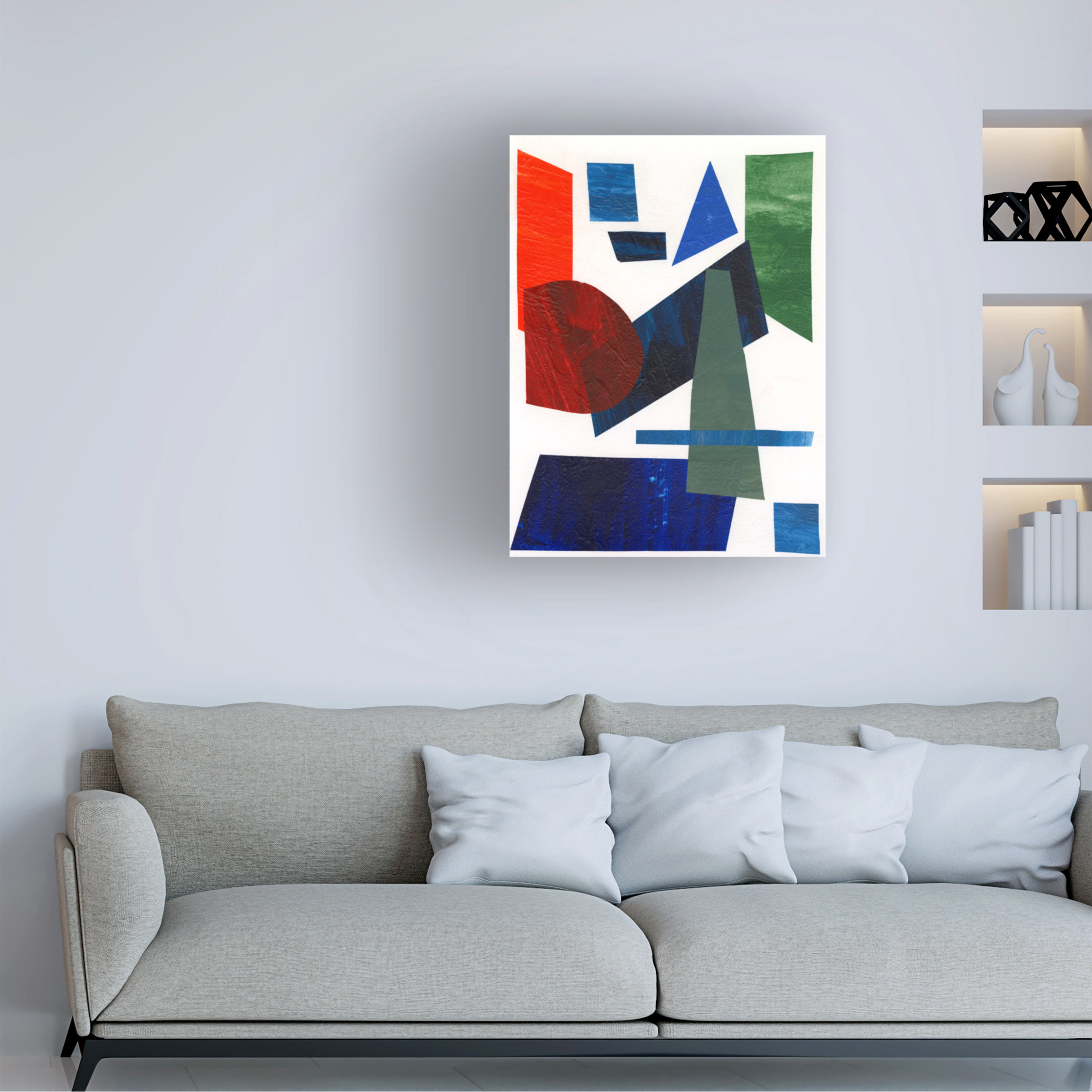 Wrought Studio™ Regina Moore 'Colorful Shapes III' Canvas Art | Wayfair