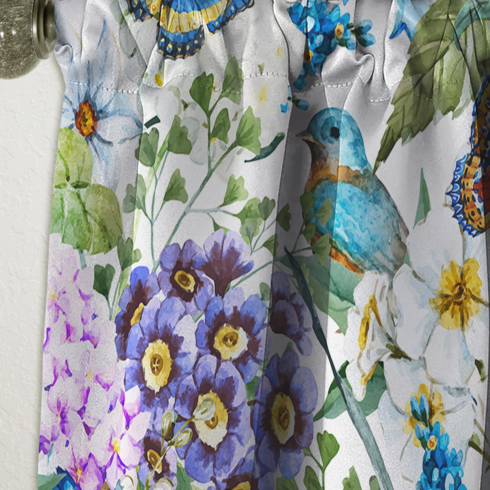 East Urban Home Gold Glam Squares VI - Abstract Glam Blackout Curtain ...