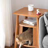 AWORET Solid Cherry Wood Cat House Side Table | Wayfair