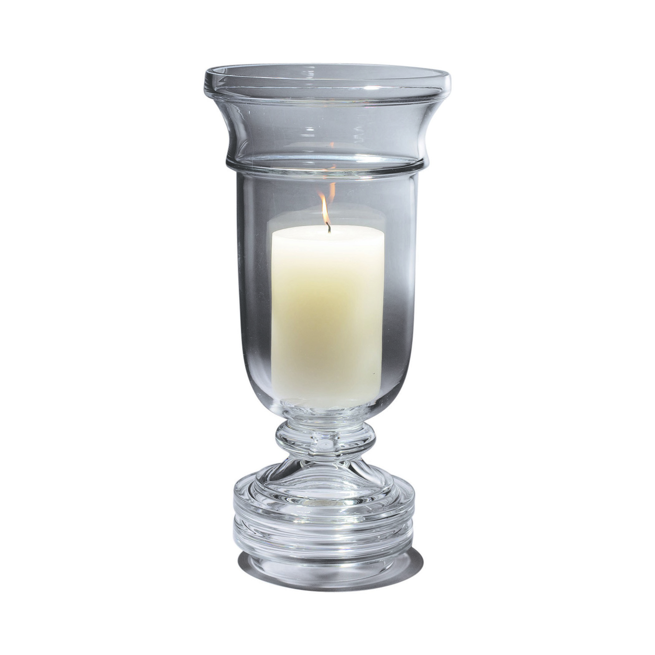 Global Views Massive 17.5" Glass Tabletop Hurricane | Wayfair