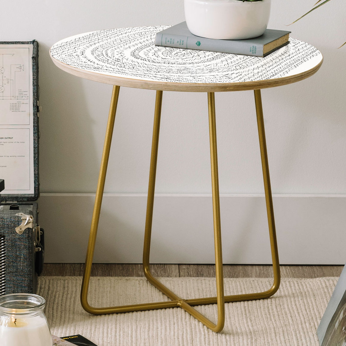 East Urban Home Dash and Ash Sleepy Dream Catcher Round End Table | Wayfair