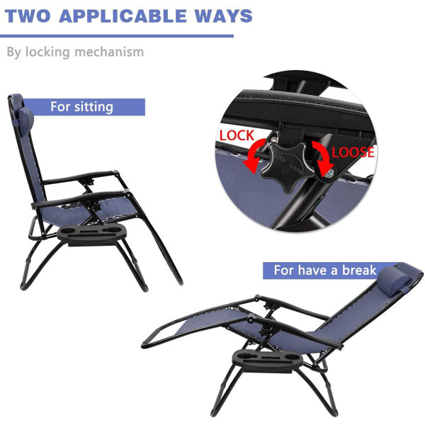 Red Barrel Studio® Kantzer Folding Zero Gravity Chair & Reviews | Wayfair