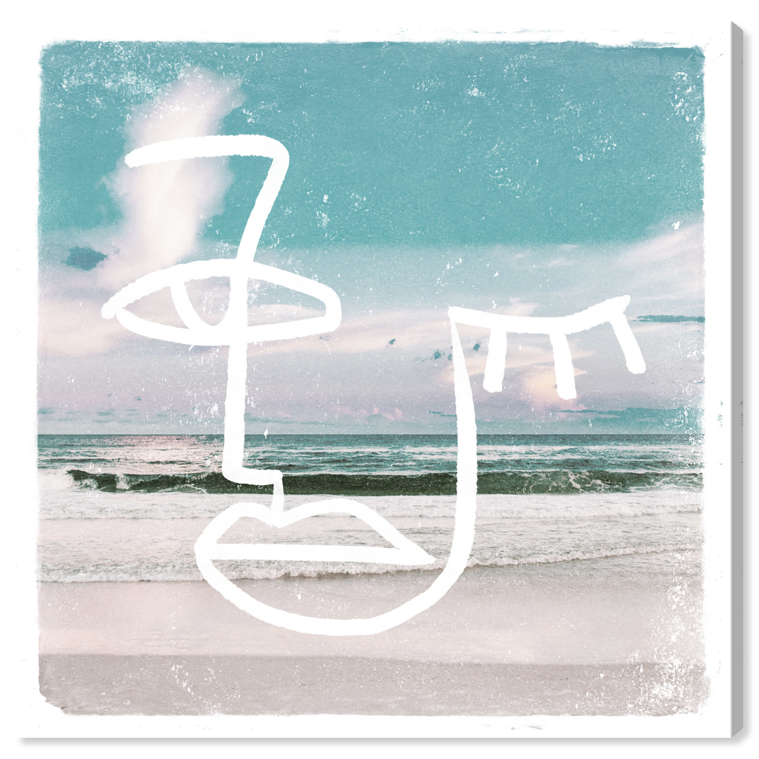 Oliver Gal Abstract Sea Salt Shapes - Painting on Canvas | Wayfair