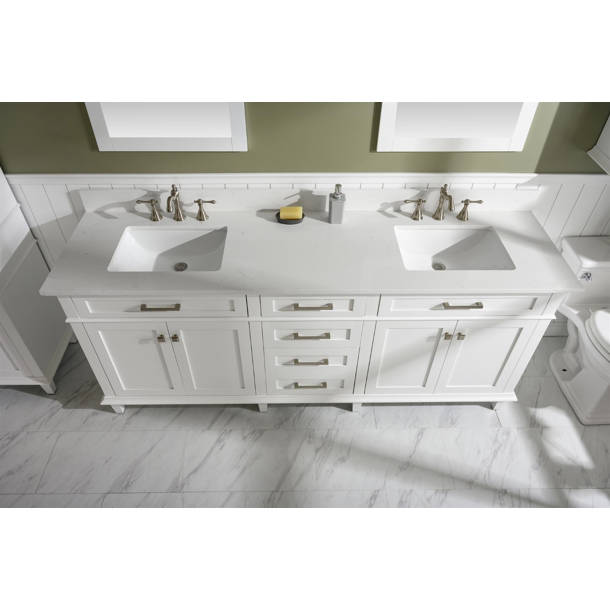 Wyndham Collection Deborah 79" Double Bathroom Vanity Base Only ...