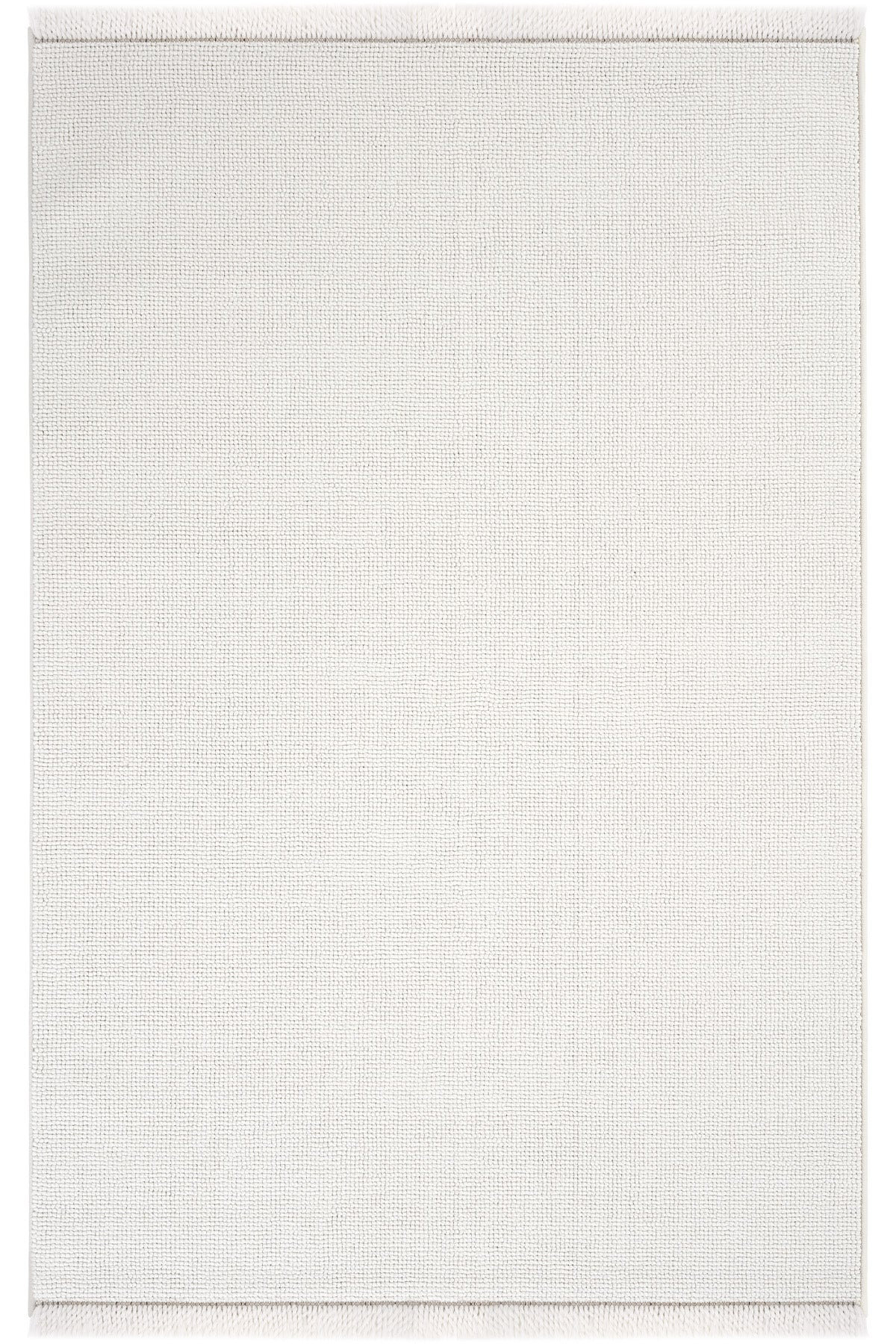 Ebern Designs Talia White Soft Textured Cut Pile Rug | Wayfair