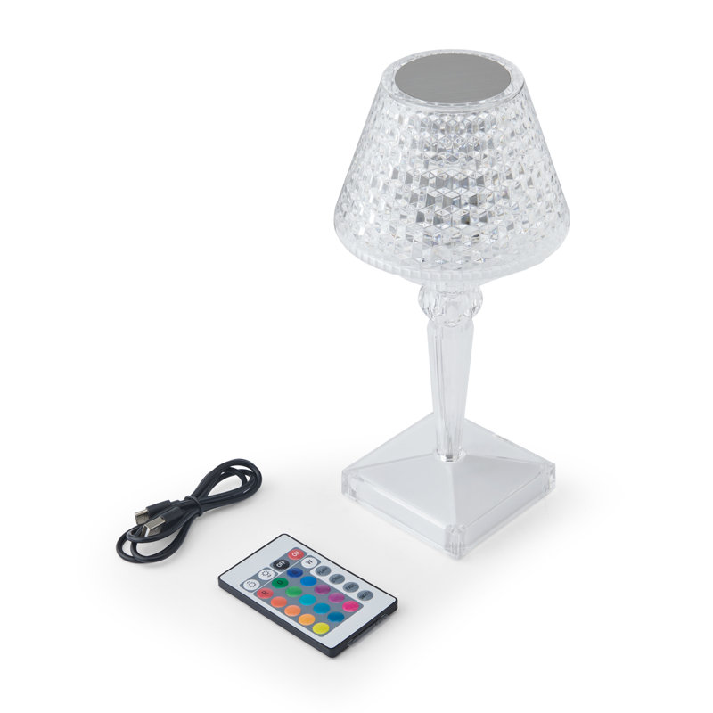 Elements 16-Color LED Rechargeable Portable Tabletop Lamp | Wayfair