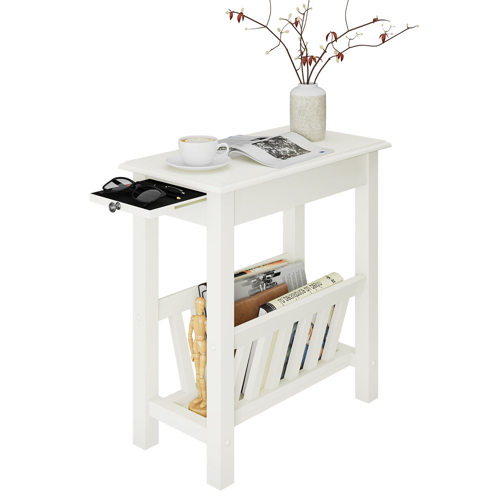Winston Porter Aadrian Solid + Manufactured Wood Nightstand | Wayfair