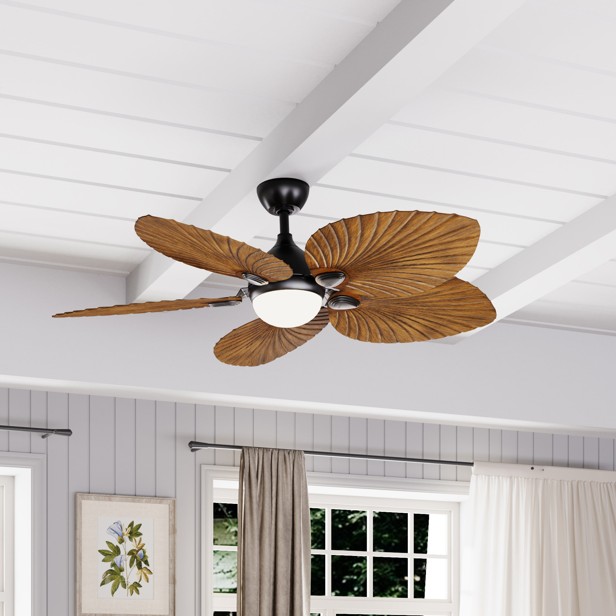 Bay Isle Home™ 52" Tropical Ceiling Fan With Lights, Remote & Reviews ...