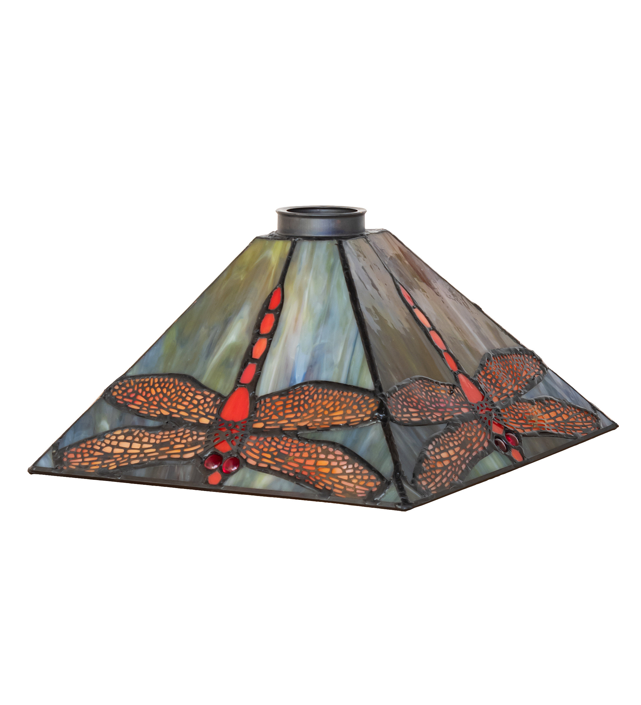 Canora Grey 10" Square Prairie Dragonfly Shade | Wayfair