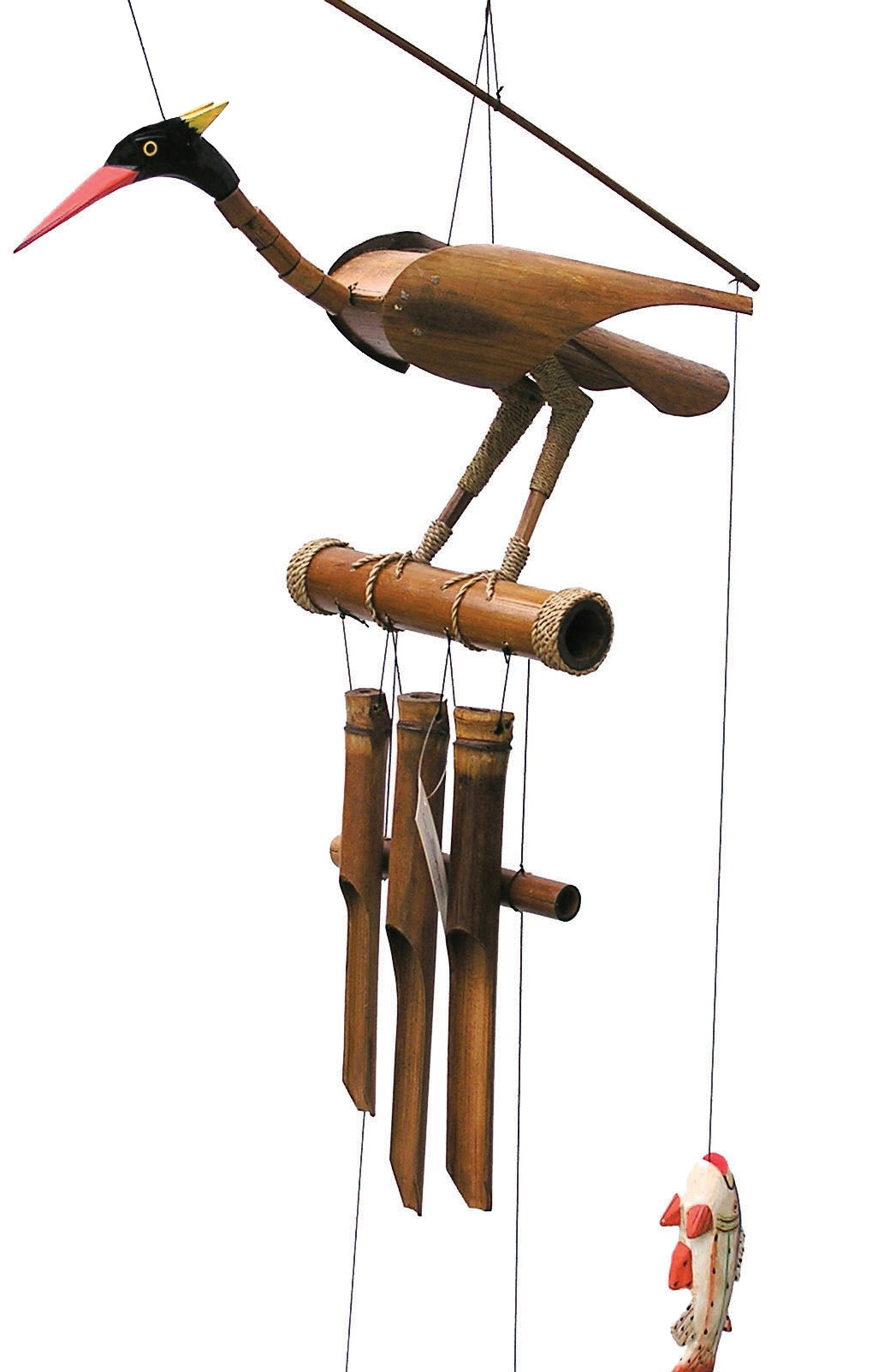 Cohasset Gifts & Garden Abernathy Rodney Bobbing Head Bamboo Wind Chime ...