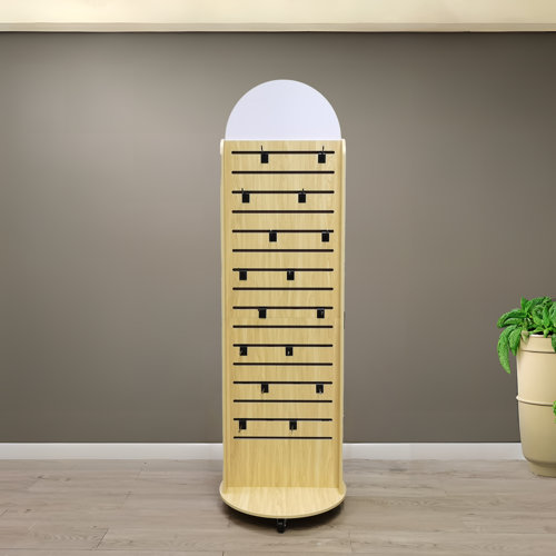 WFX Utility™ Double Sided Slatwall Display 20.5" X 20.5" X 68" Wood ...