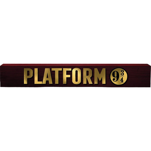 Spoontiques Platform Long Wood Sign | Wayfair