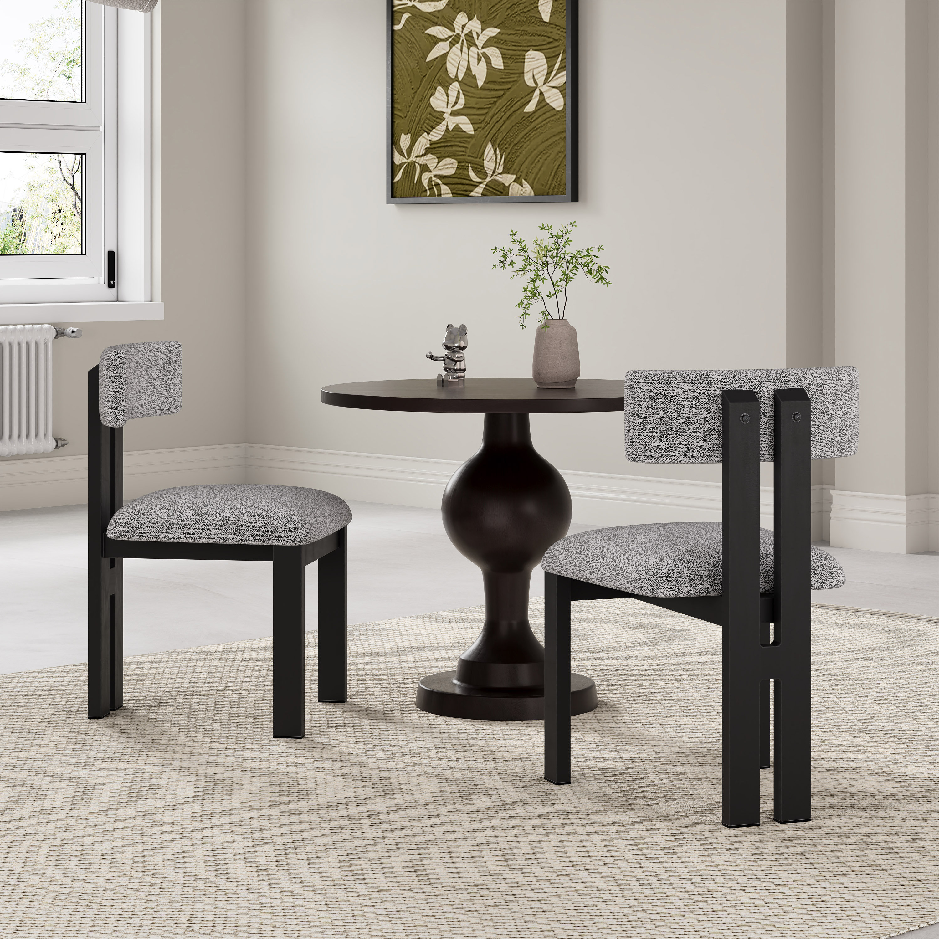 Alcott Hill® Ersan 3-Piece Upholstered Dining Set | Wayfair