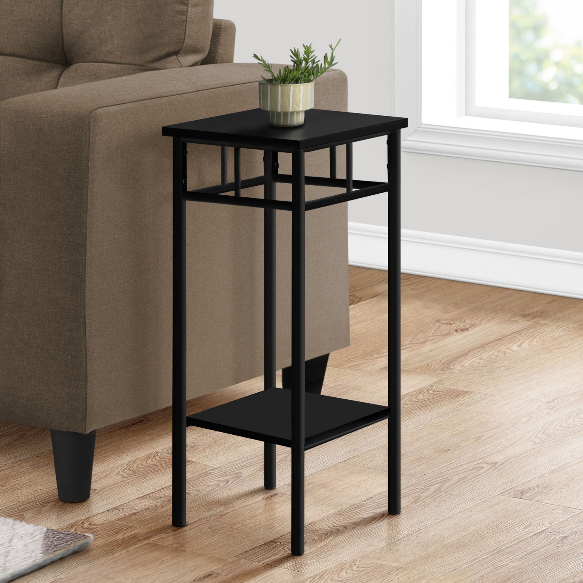George Oliver Accent Table, Side, End, Plant Stand, Square, Living Room ...